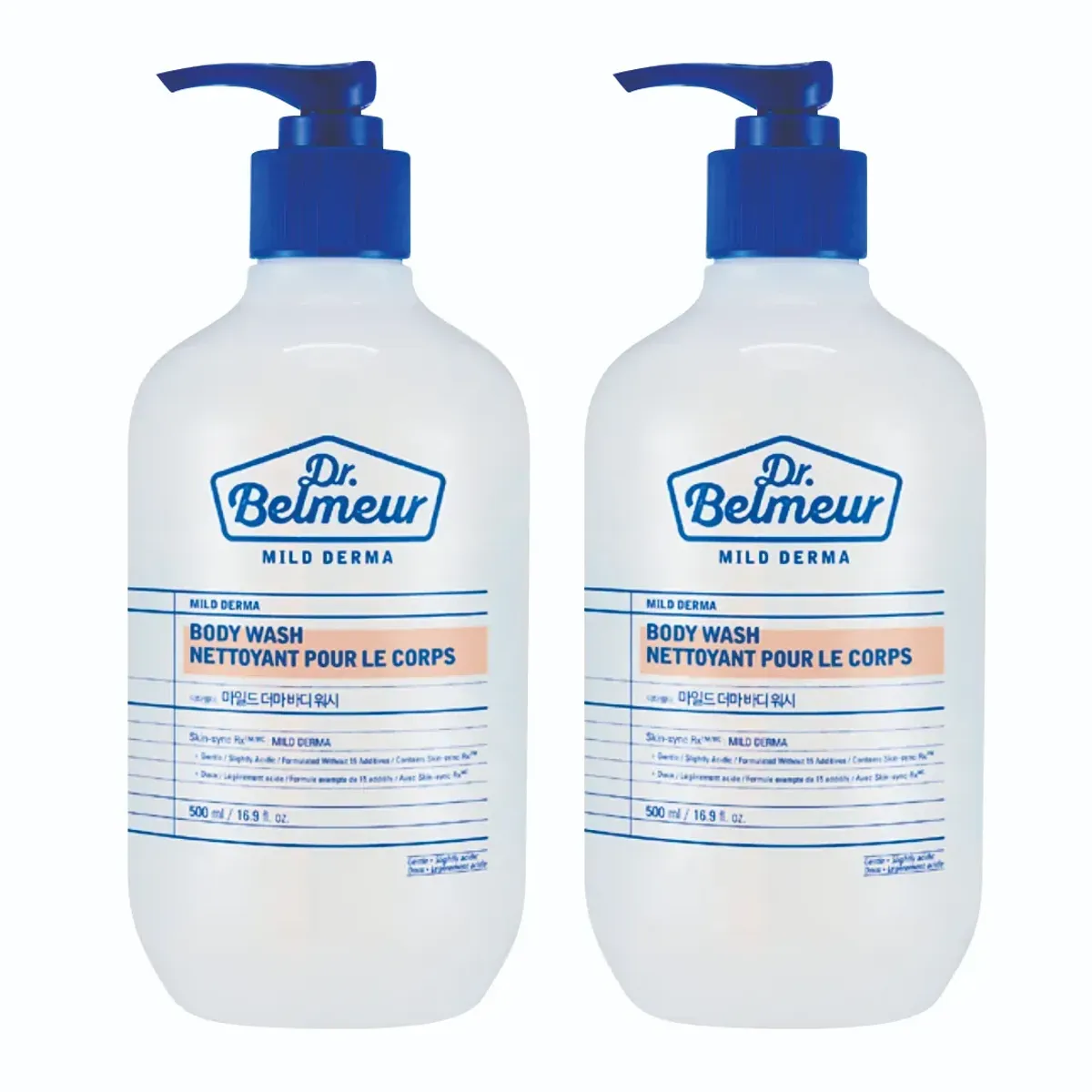 Combo 2 Sữa Tắm Dưỡng Ẩm Dr. Belmeur Mild Derma Body Wash 500Ml