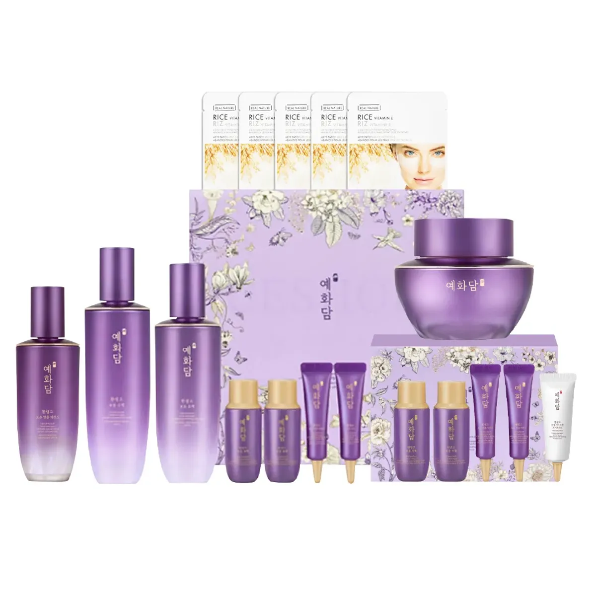 Combo Dưỡng Da Cải Thiện Nếp Nhăn Chùng Nhão Da Yehwadam (2 bộ dưỡng ...