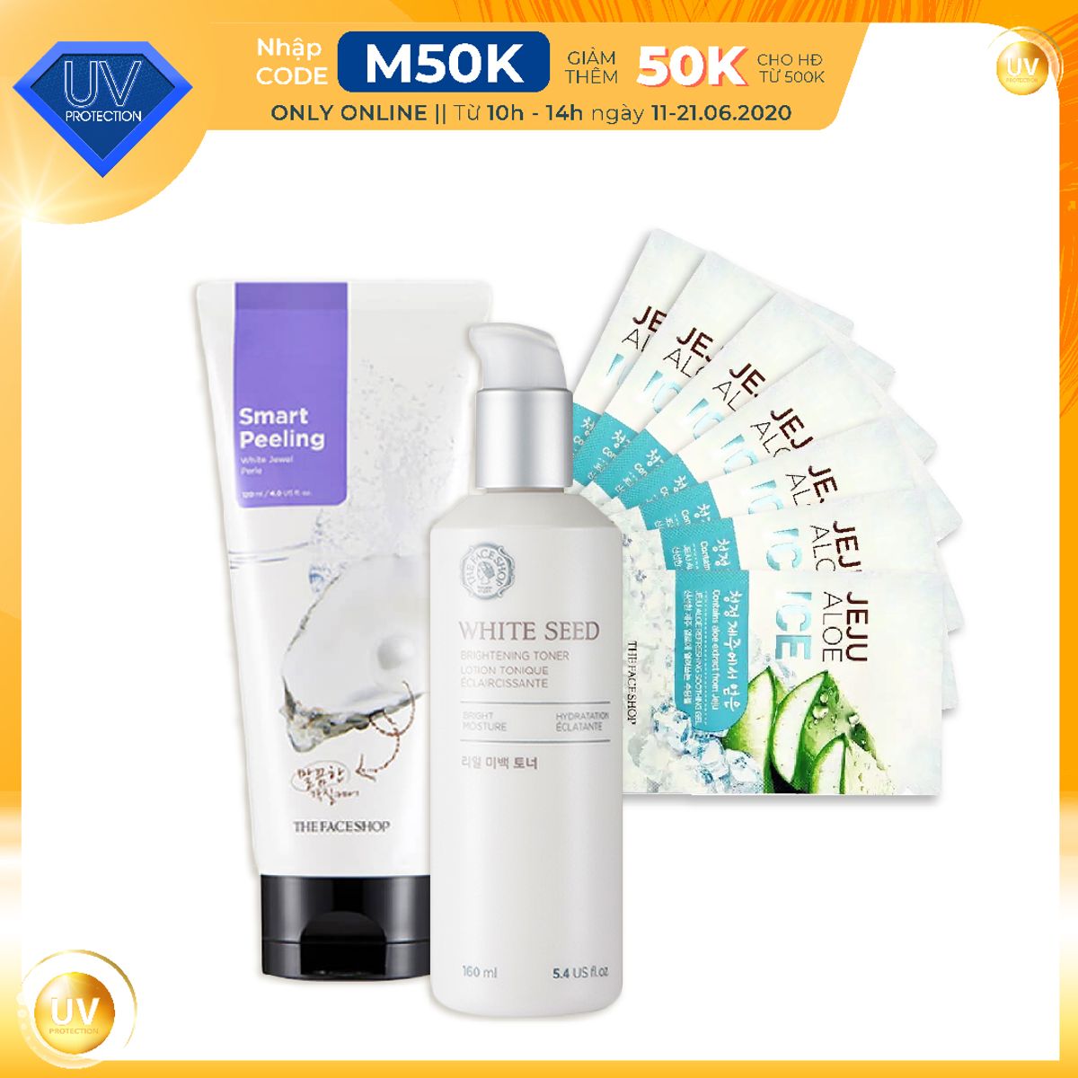 Bộ Sản Phẩm Dưỡng Sáng Da WHITE SEED BRIGHTENING TONER