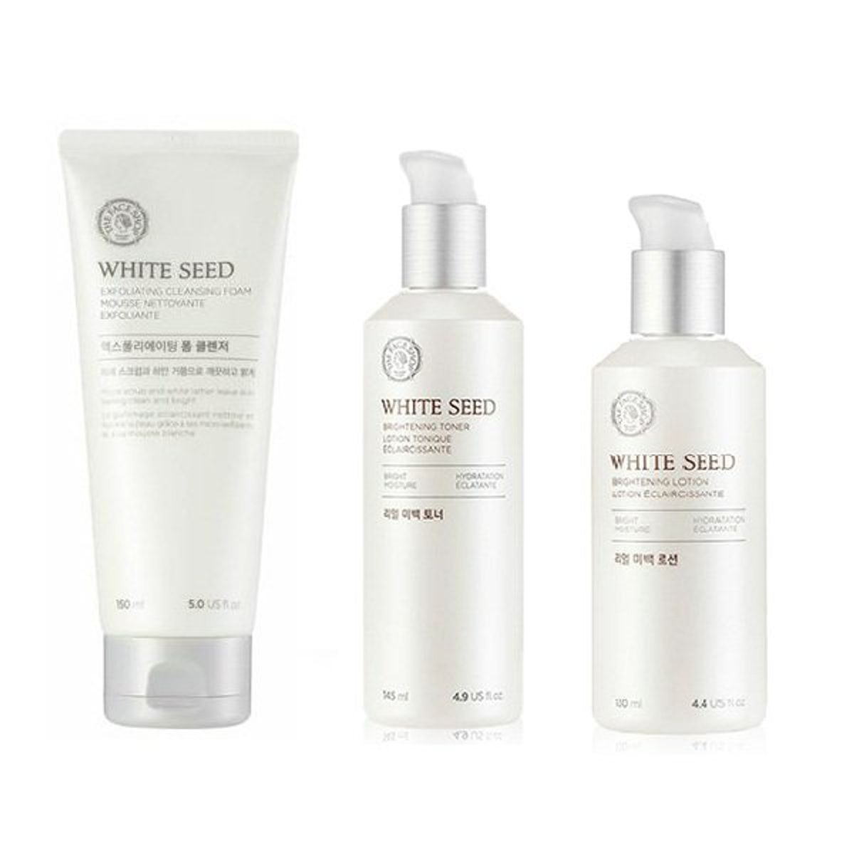 Bộ Sản Phẩm Chăm Sóc Da White Seed (Cleansing Foam, Toner, Lotion)