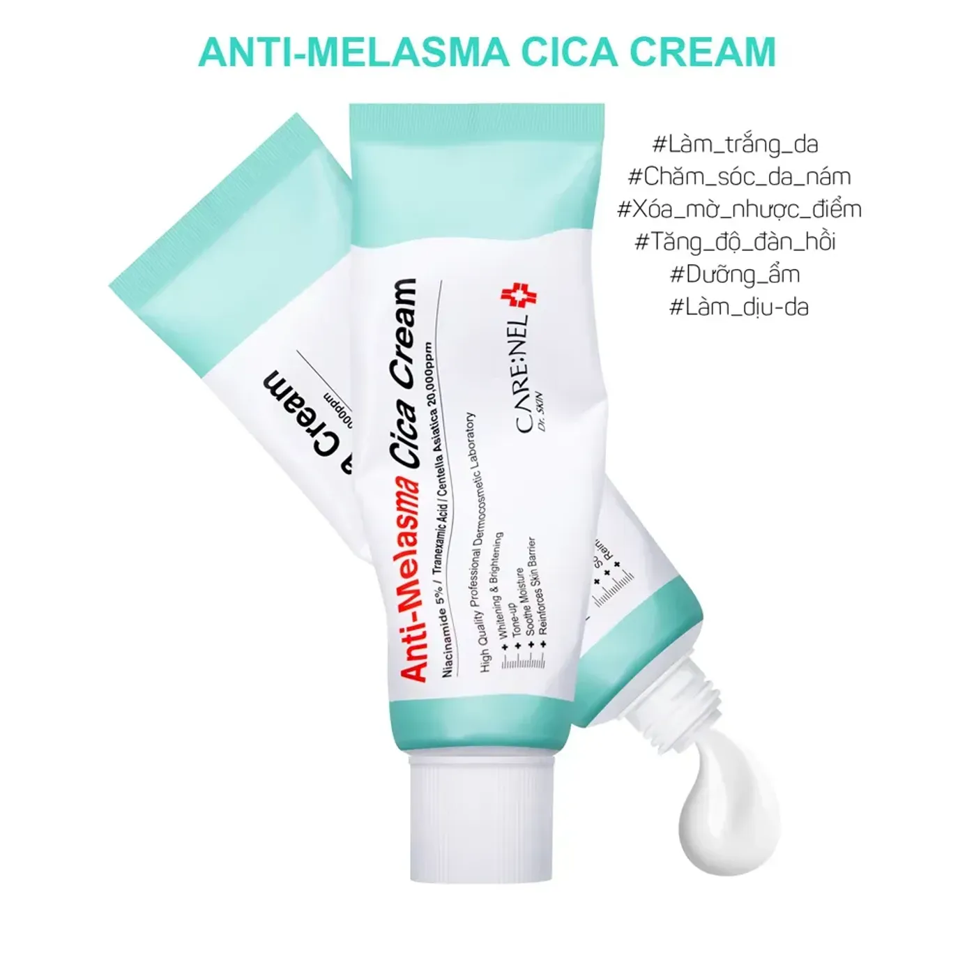 Tinh Chất Mờ Nám Care:Nel Anti Melasma Cica Cream 40ml