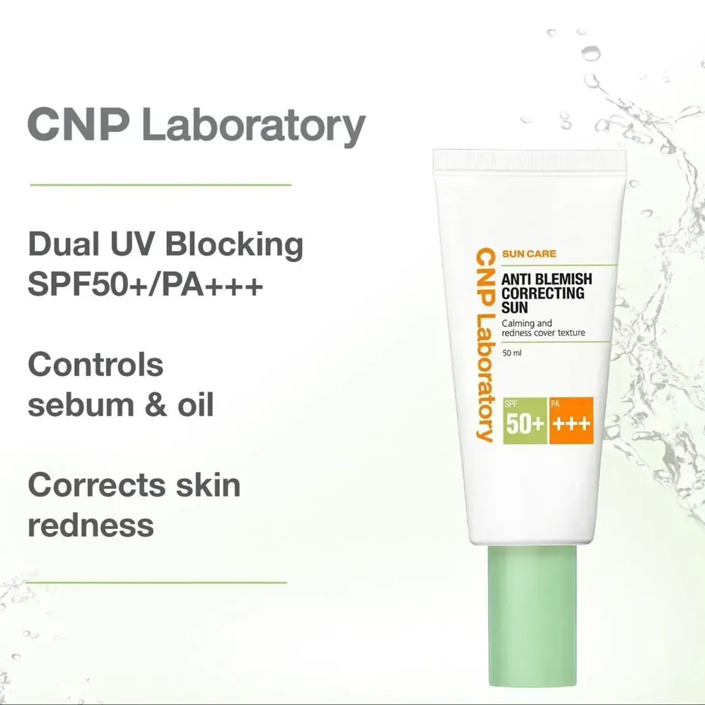 Kem Chống Nắng Làm Dịu Và Giảm Mẩn Đỏ Cho Da Mụn Cnp Laboratory Anti Blemish Correcting Sun ...