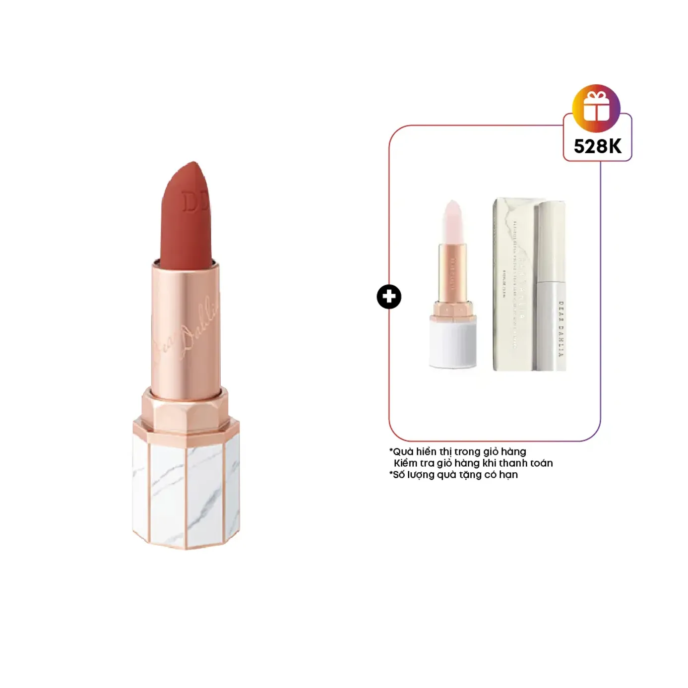 Son Thỏi Hiệu Ứng Lì Mịn Dear Dahlia Lip Paradise Effortless Matte Lipstick (3,2G)