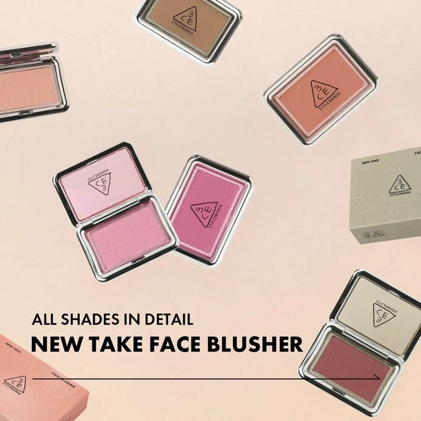 Má Hồng 3CE New Take Face Blusher 4.5g