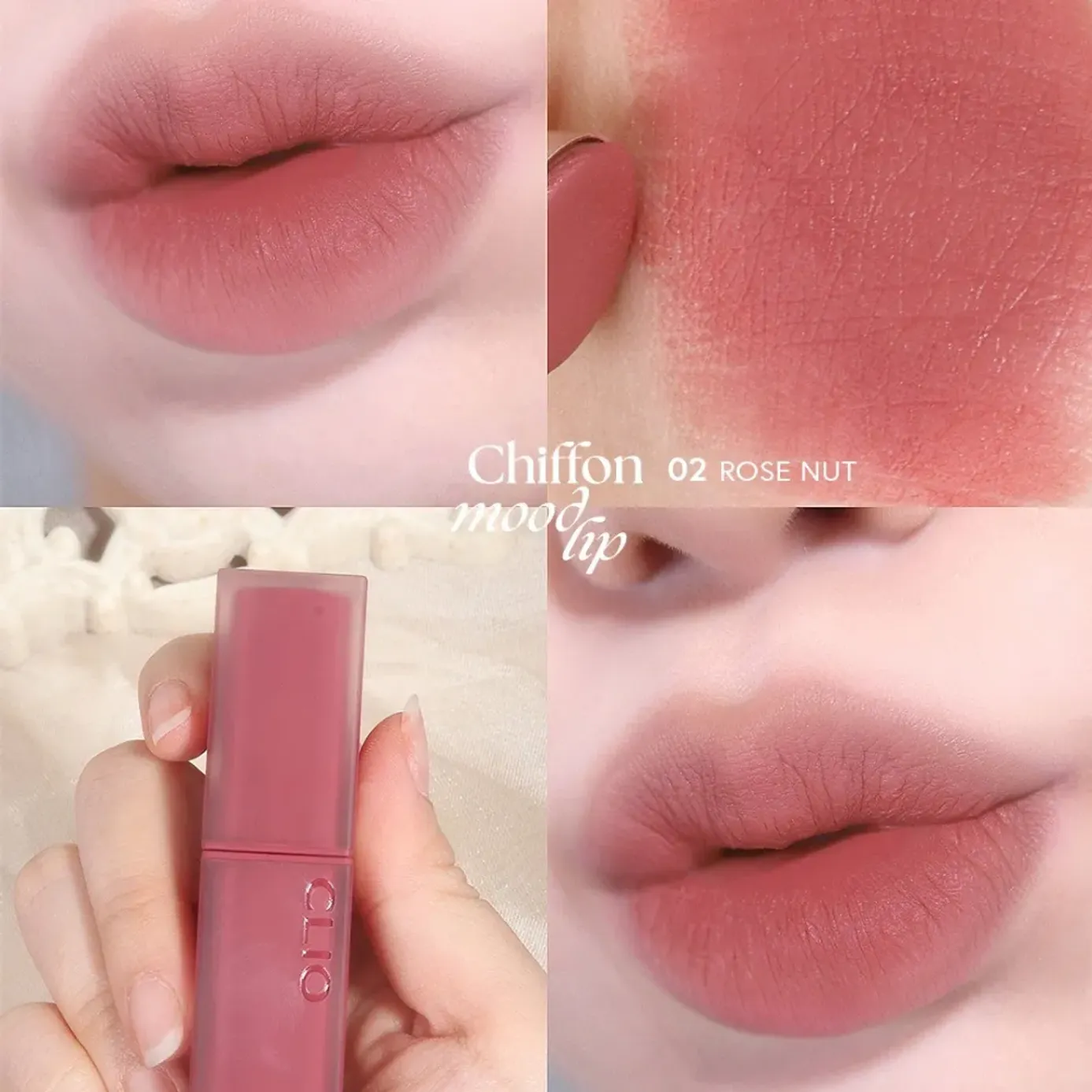Son Thỏi Hiệu Ứng Mờ Clio Chiffon Mood Lip 3.2g