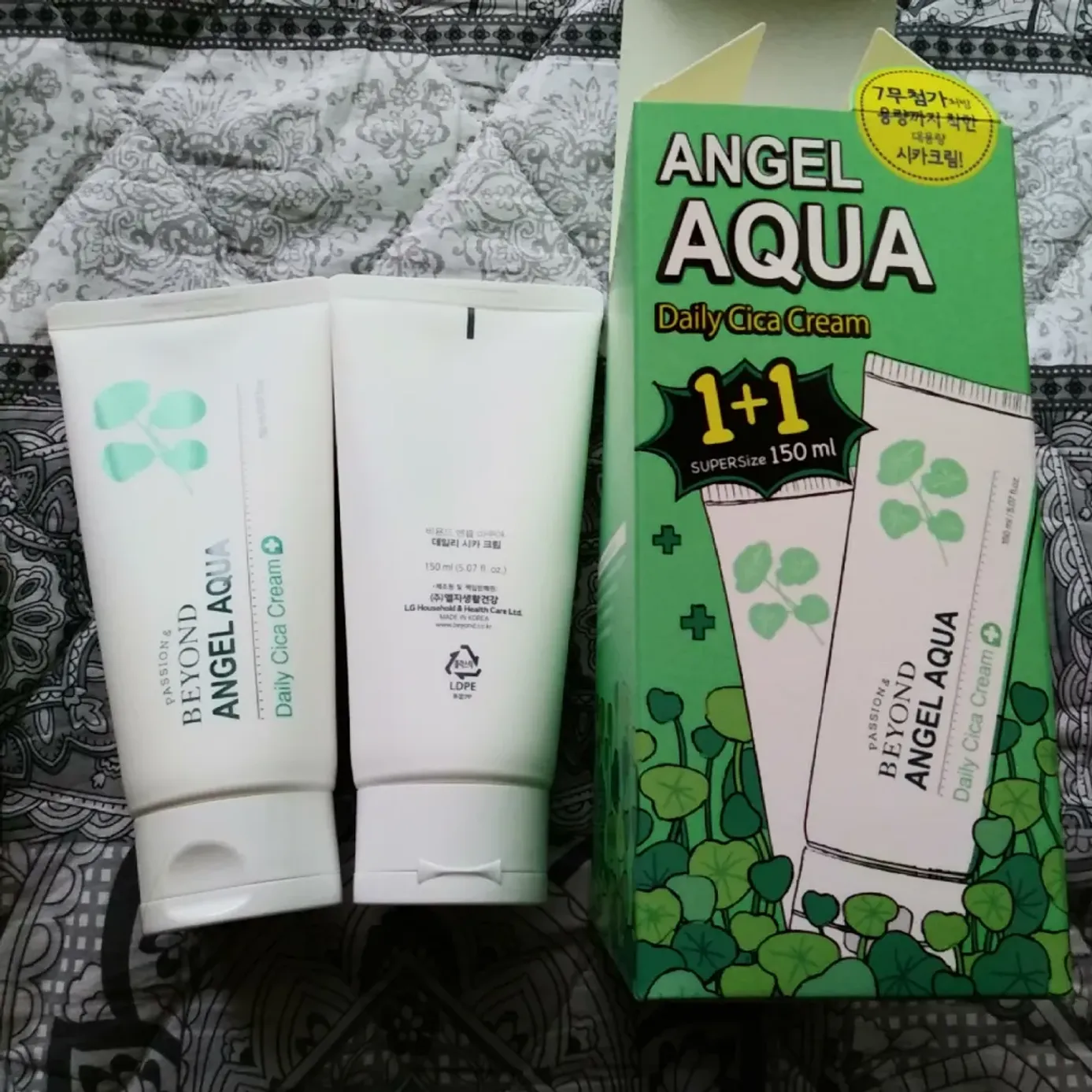 Kem Dưỡng Phục Hồi Da Beyond Angel Aqua Cica Cream (150mlx2)