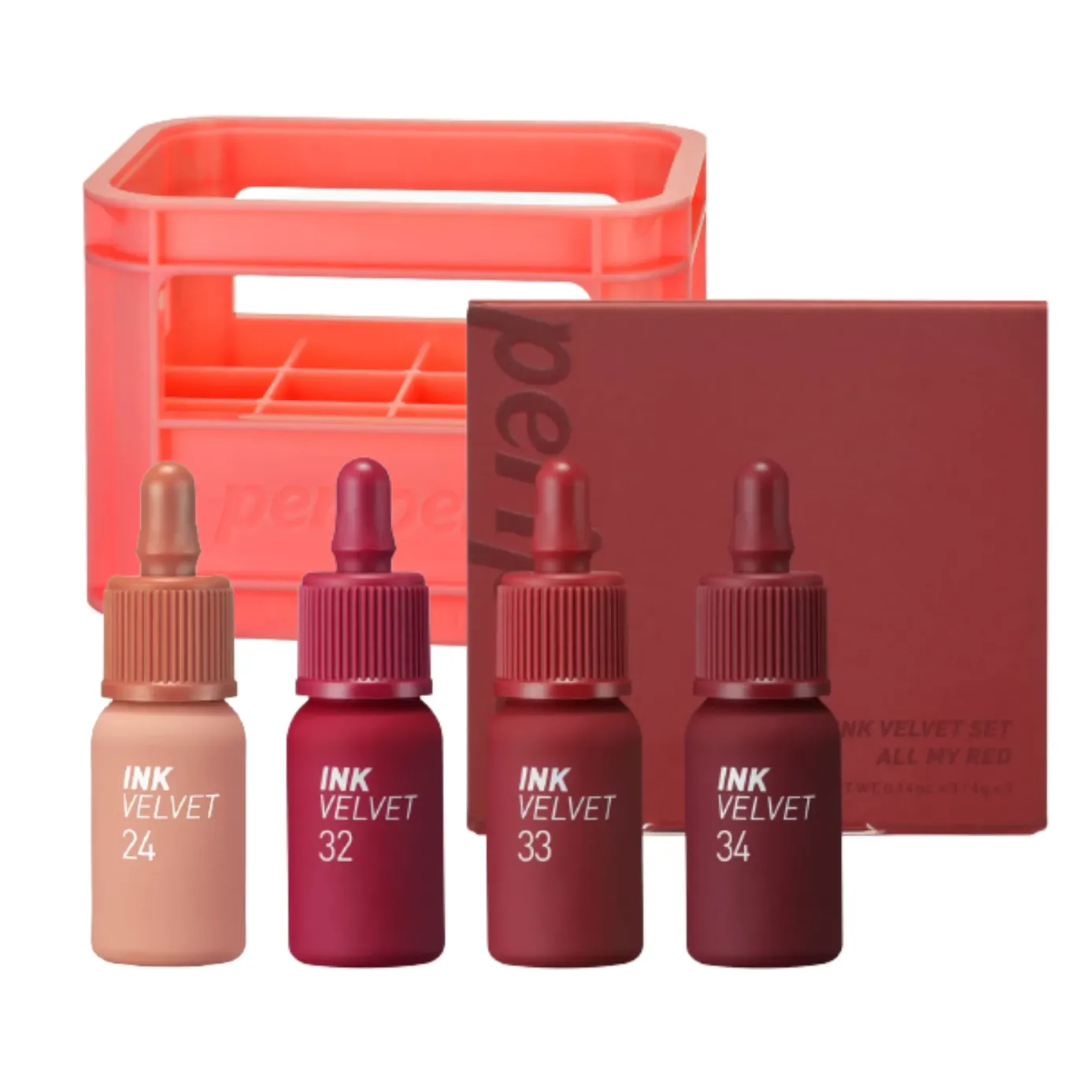 Combo Set Son Peripera 03 All My Red 4g, 01 Son Tint Peripera 4g màu 24 ...