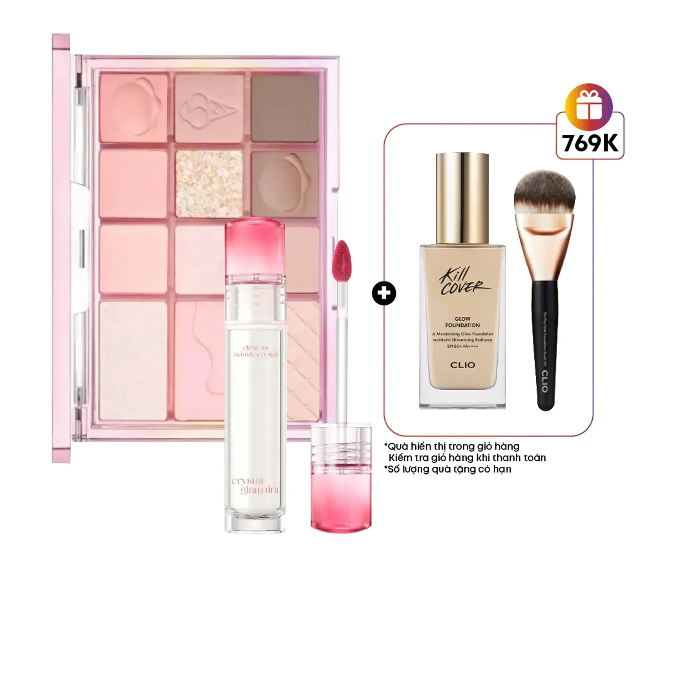 Combo Clio - Bảng Màu Mắt Tạo Khối Shade & Shadow Palette #03 & Son ...