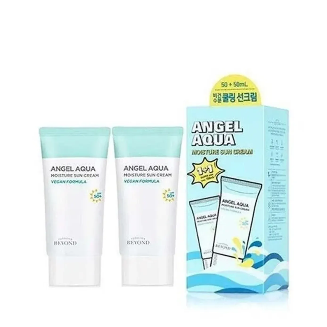 Kem Chống Nắng Dưỡng Ẩm Beyond Angel Aqua Moisture Sun Cream 50mlx2