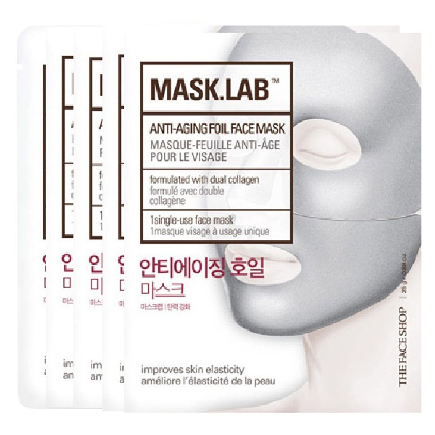 Bộ Mặt Nạ Giấy MASK.LAB GOLD FOIL FACE MASK (5 sheets)