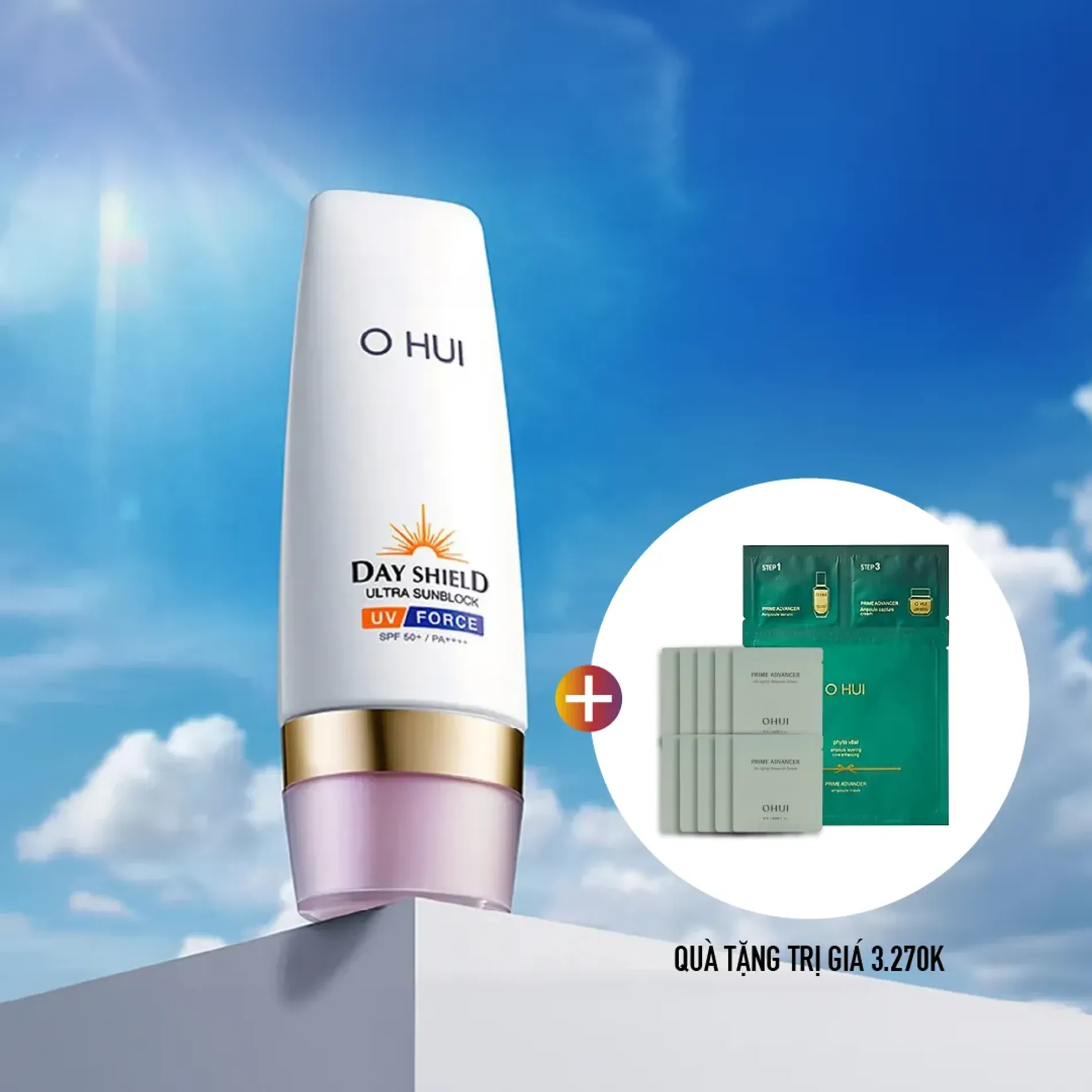 Kem Chống Nắng Ohui Day Shield Ultra Sun Block Uv Force Spf50+ Pa++++ 50Ml