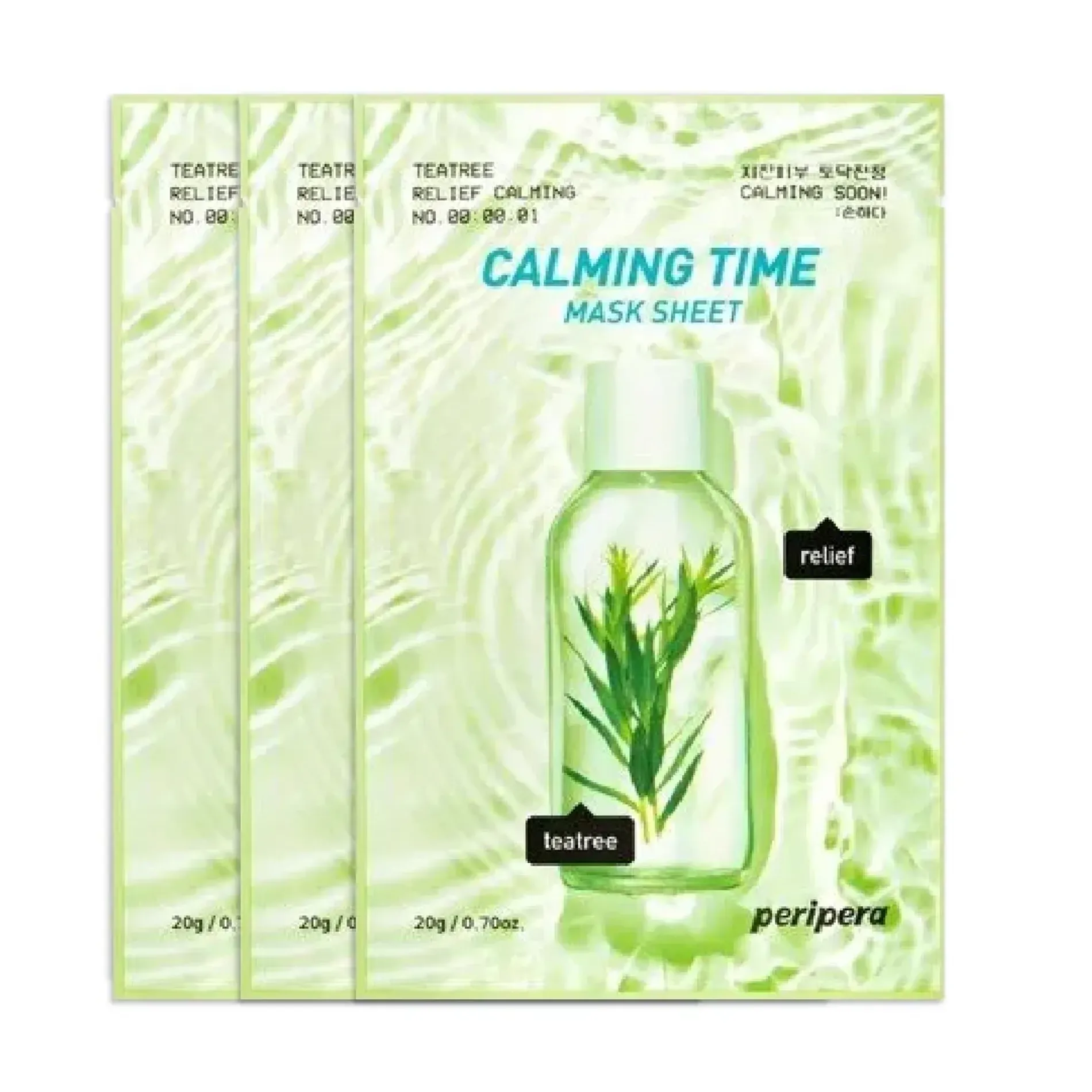 (Gift) Set 3 Mặt Nạ Giấy Làm Dịu Da Peripera Calming Time Mask Sheet ...