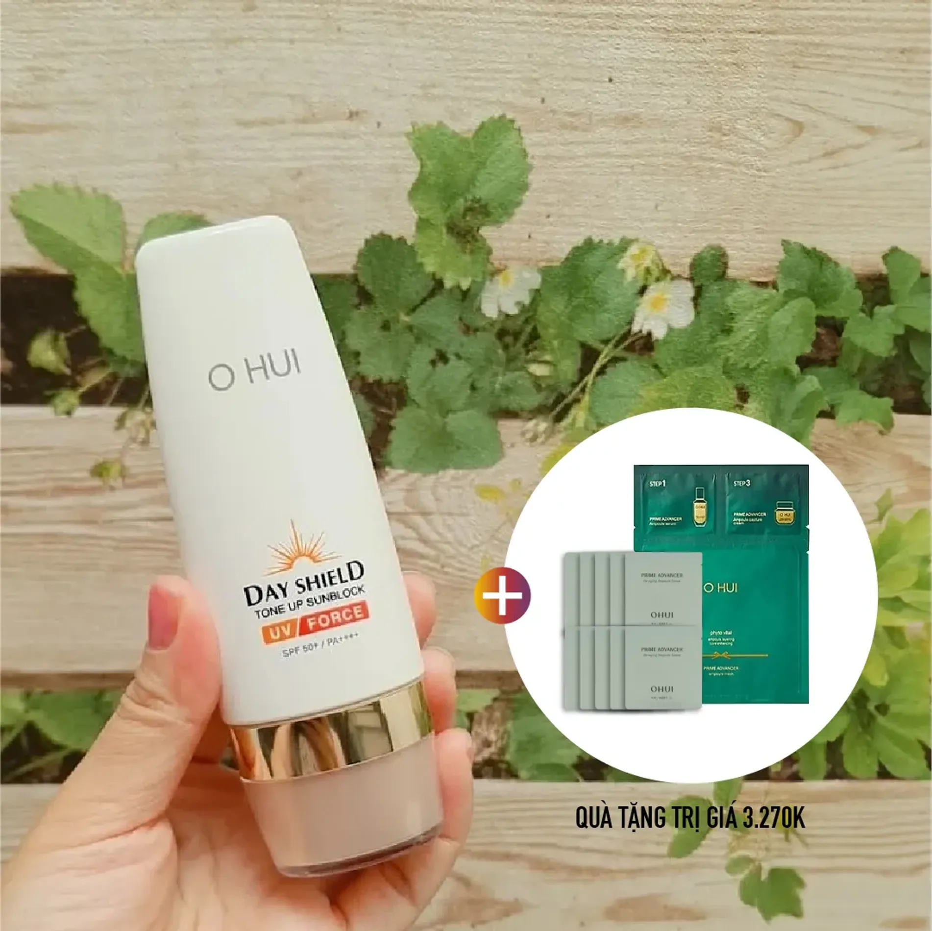 Kem Chống Nắng Ohui Nâng Tông Da Day Shield Tone Up Sunblock Uv Force 50ml