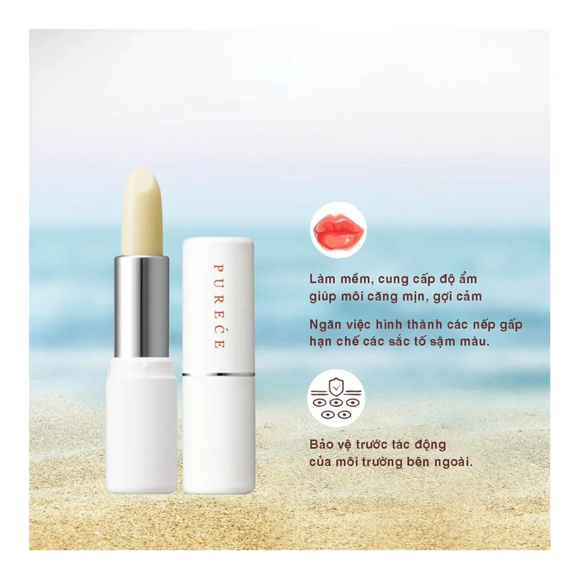 Son Dưỡng Môi Naris Medicated Purece Lip Care Stick 3g
