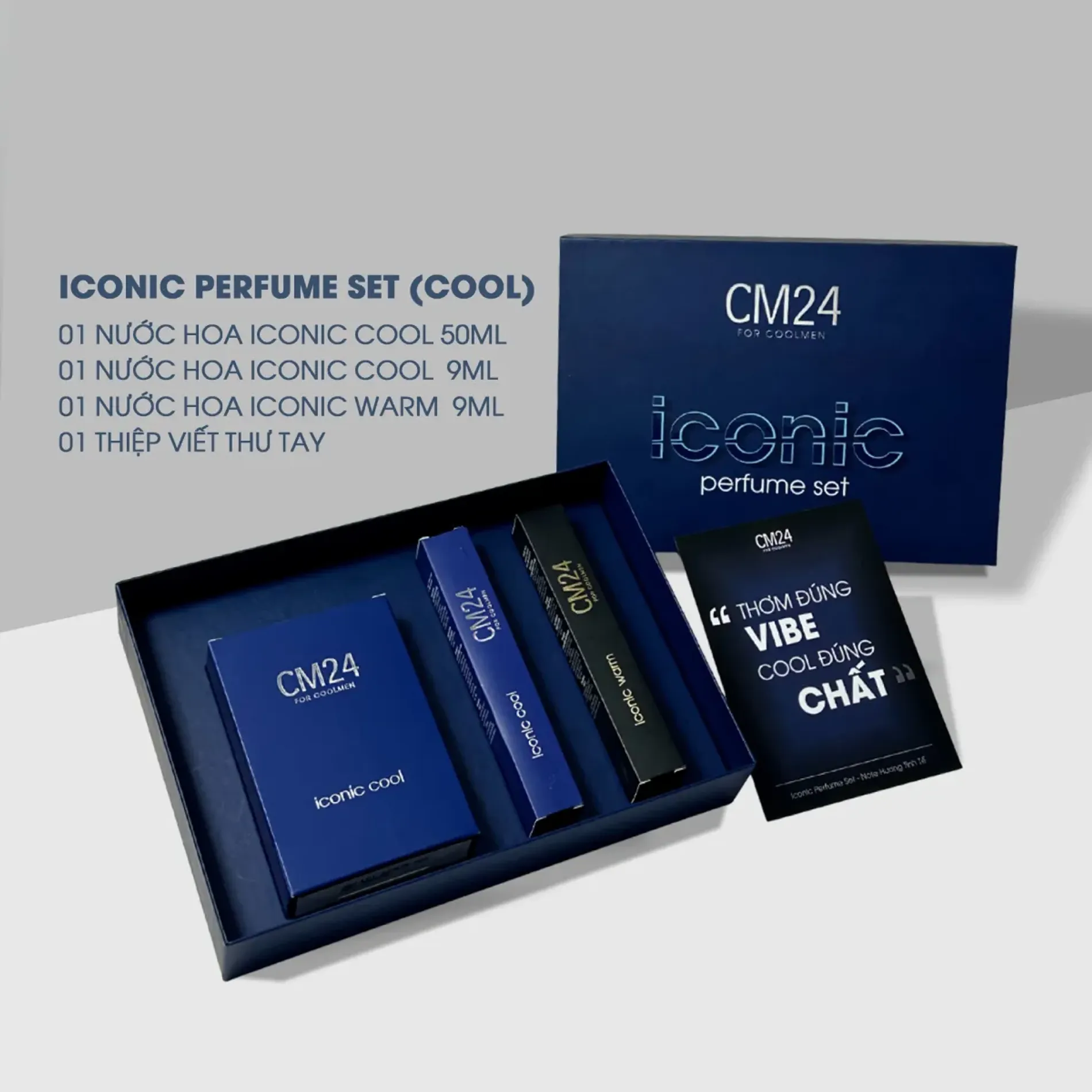 Bộ Quà Tặng Nước Hoa CM24 For Coolmen Iconic Perfume Gift Set
