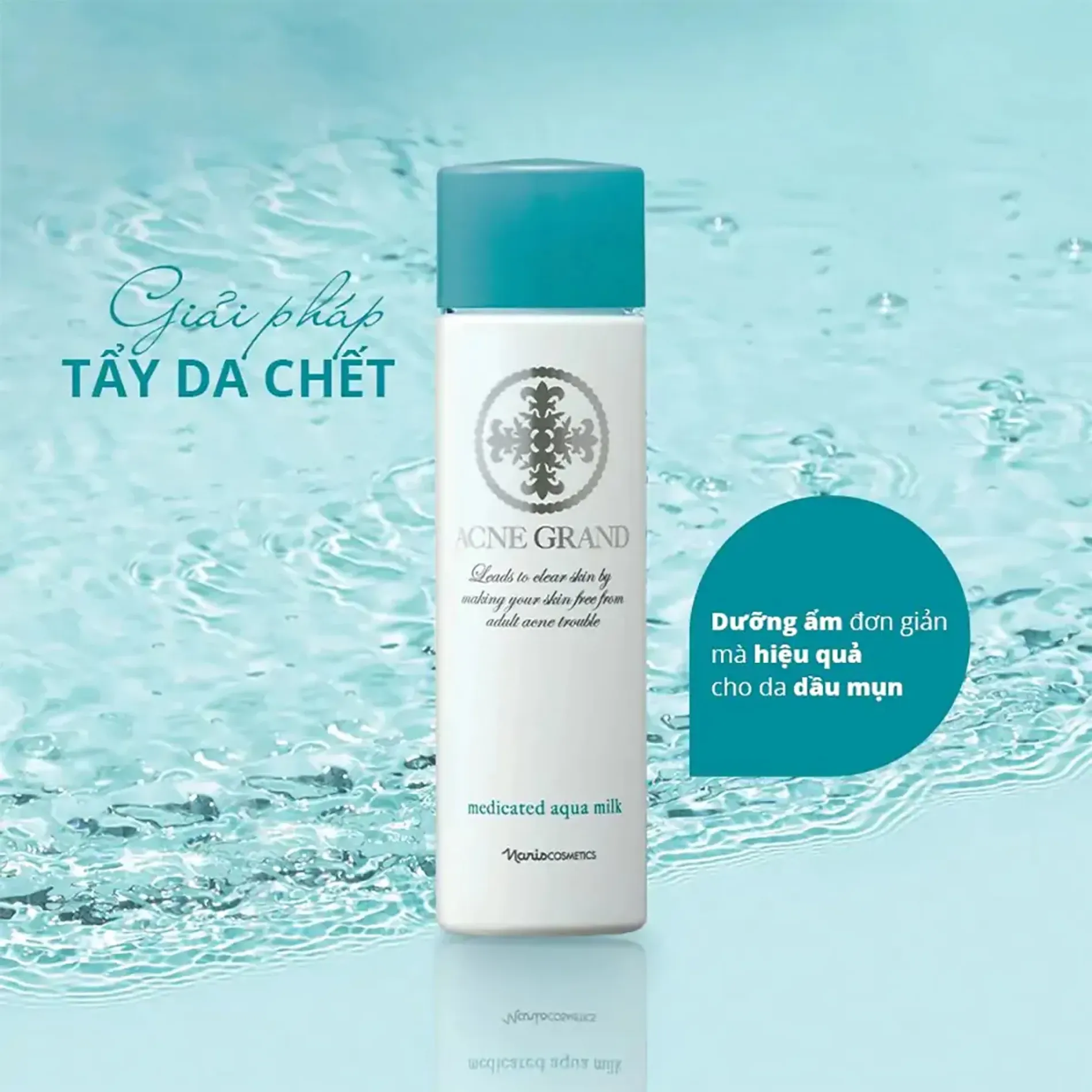 Sữa Dưỡng Naris Cho Da Mụn Acne Grand Medicated Aqua Milk 160ml