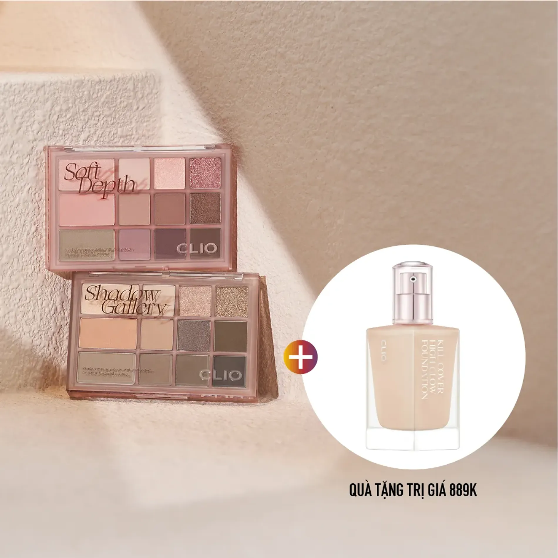 Bảng Màu Mắt & Tạo Khối Clio Shade & Shadow Palette 9.6g