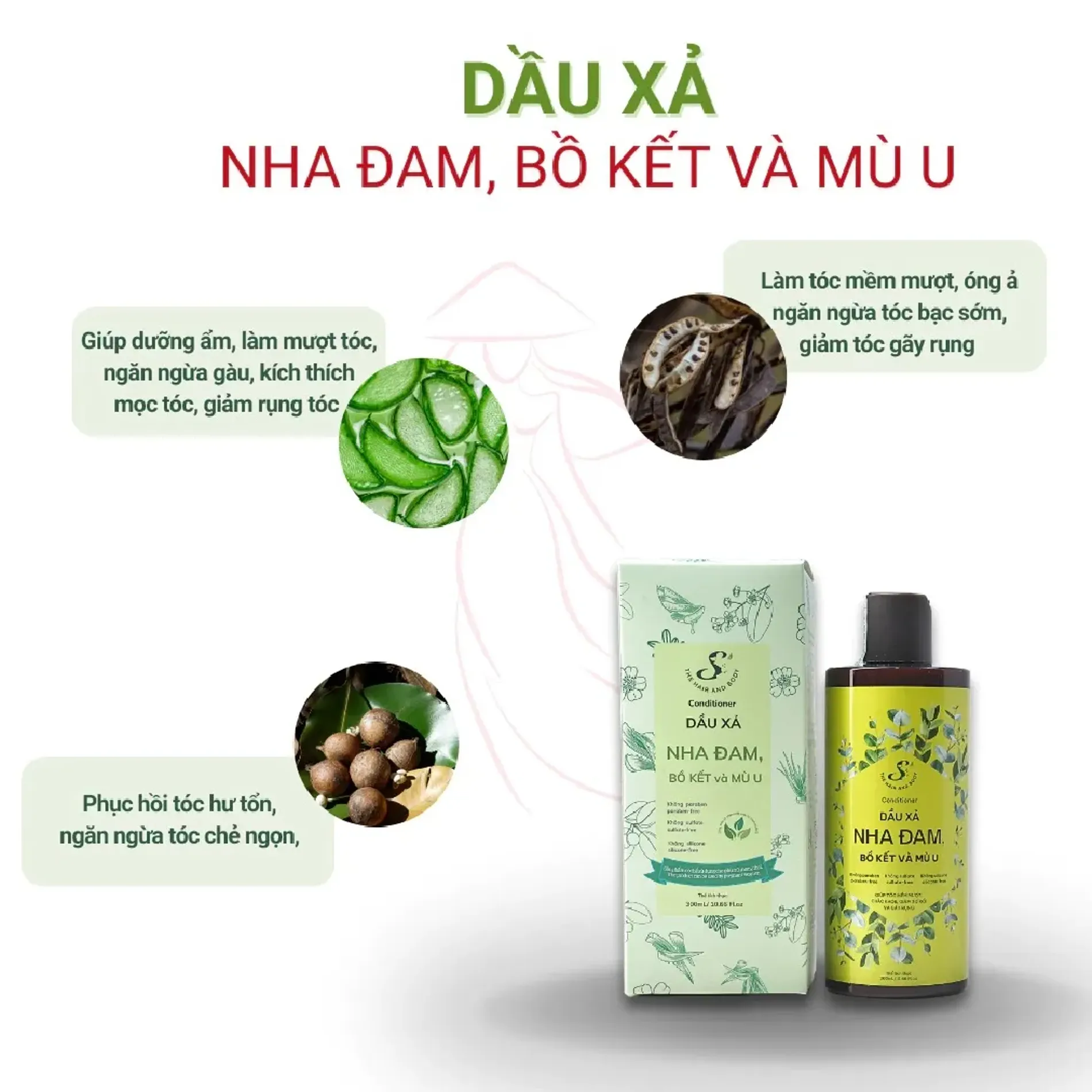 Dầu Xả S' The Hair And Body Aloe Vera, Soap Berry And Tamanu Thamina ...