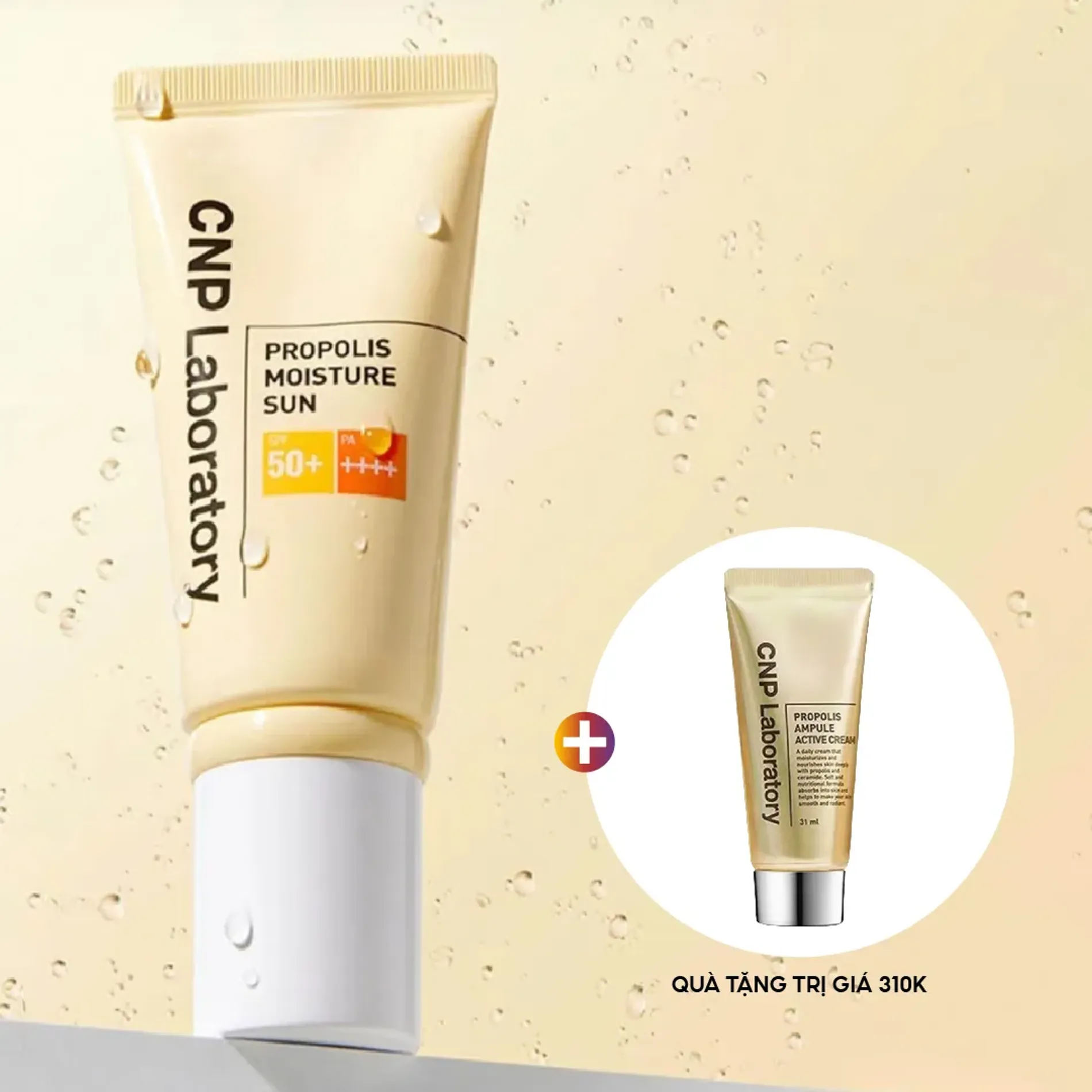 Kem Chống Nắng Keo Ong Cho Da Khô CNP Propolis Moisture Sun SPF50+ PA++++ 50ml