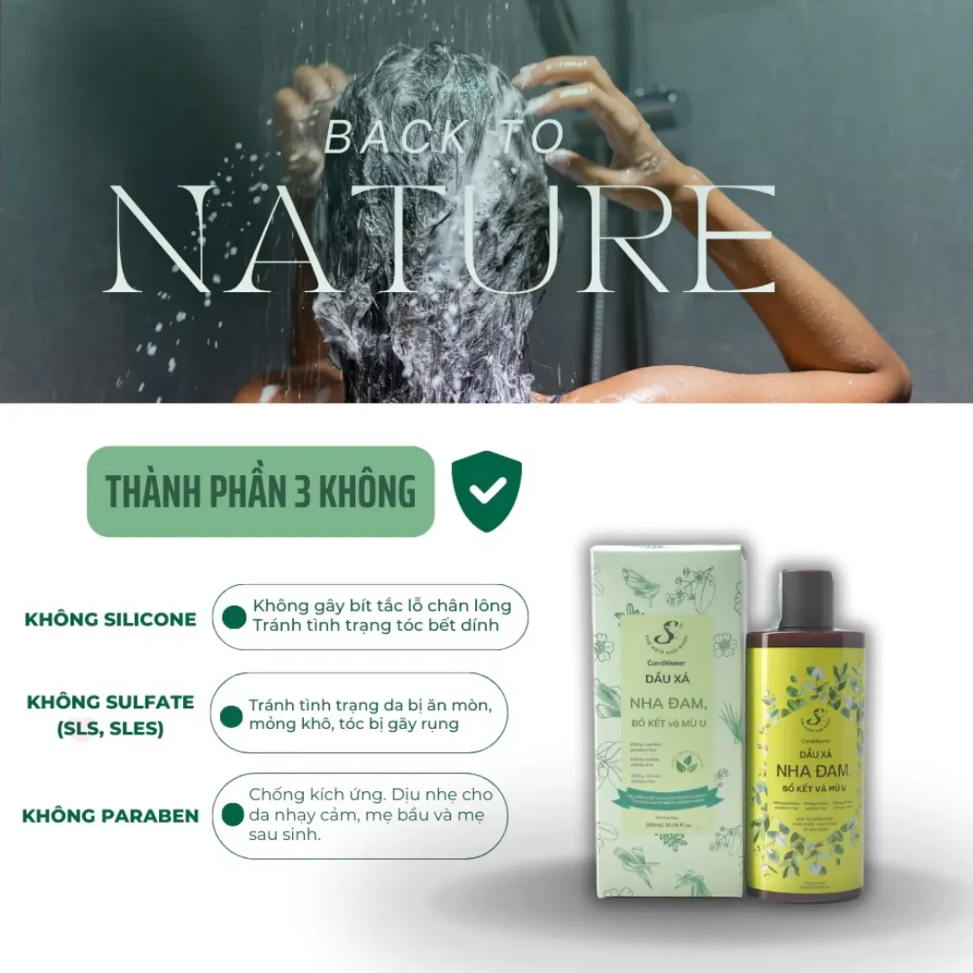 Dầu Xả S' The Hair And Body Aloe Vera, Soap Berry And Tamanu Thamina ...