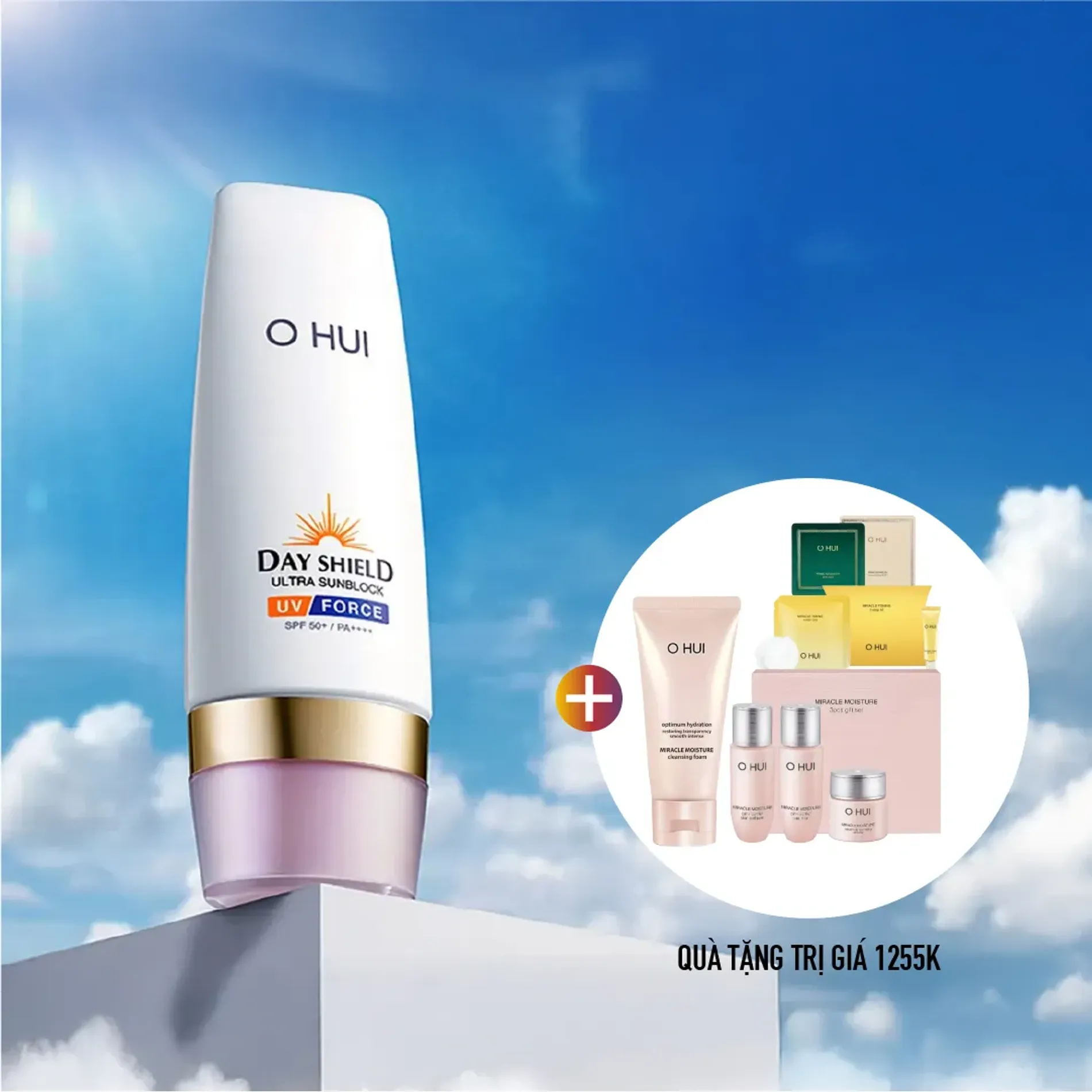 Kem Chống Nắng Ohui Day Shield Ultra Sun Block Uv Force Spf50+ Pa++++ 50Ml