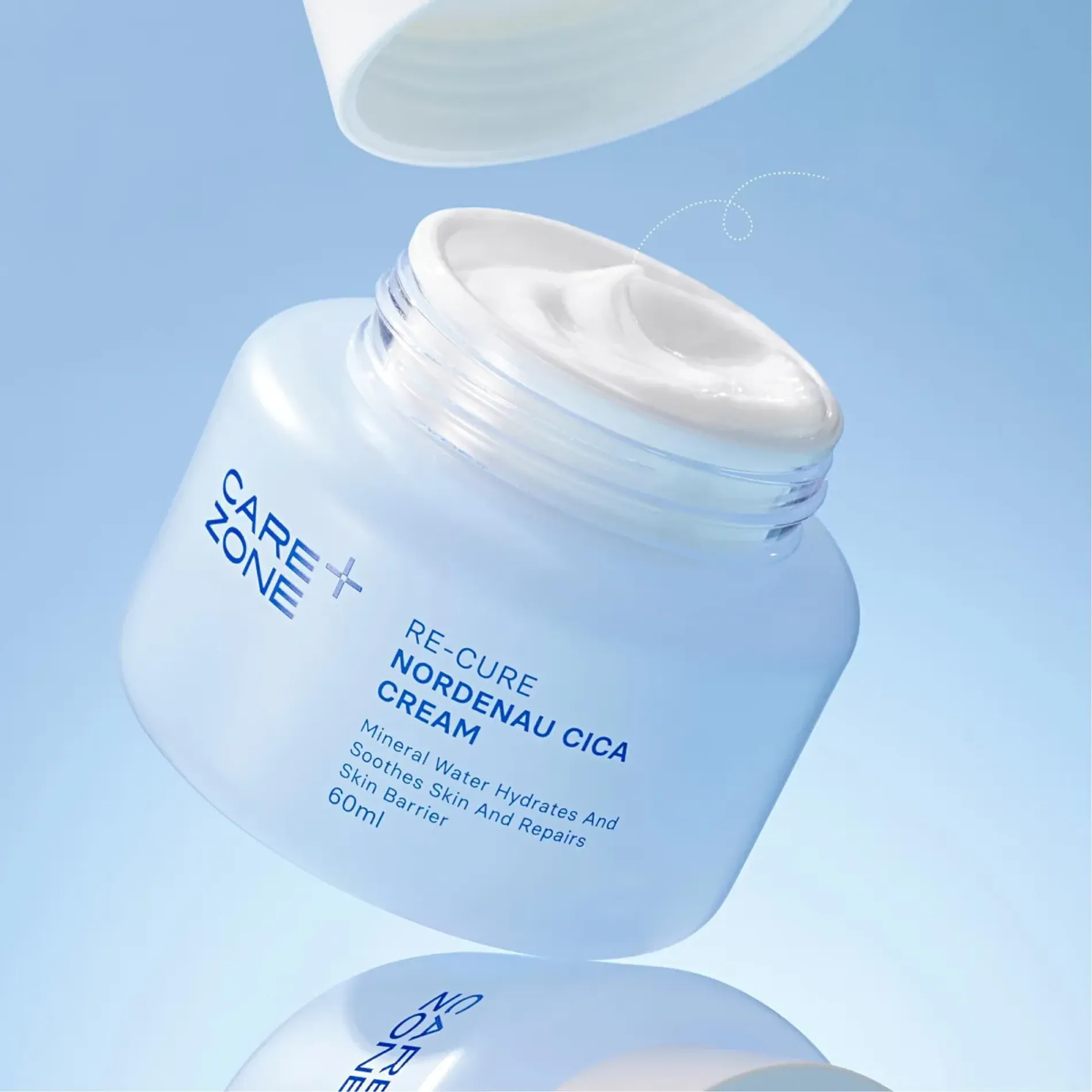 Set 2 Kem Dưỡng Carezone Cấp Ẩm, Phục Hồi Da Re-Cure Nordenau Cica Cream Set (60Mlx2)