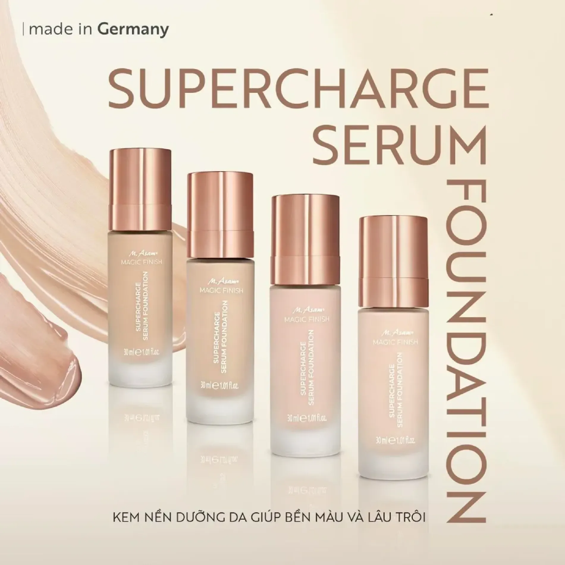 Kem Nền M.Asam Magic Finish Supercharge Serum Foundation 30ml