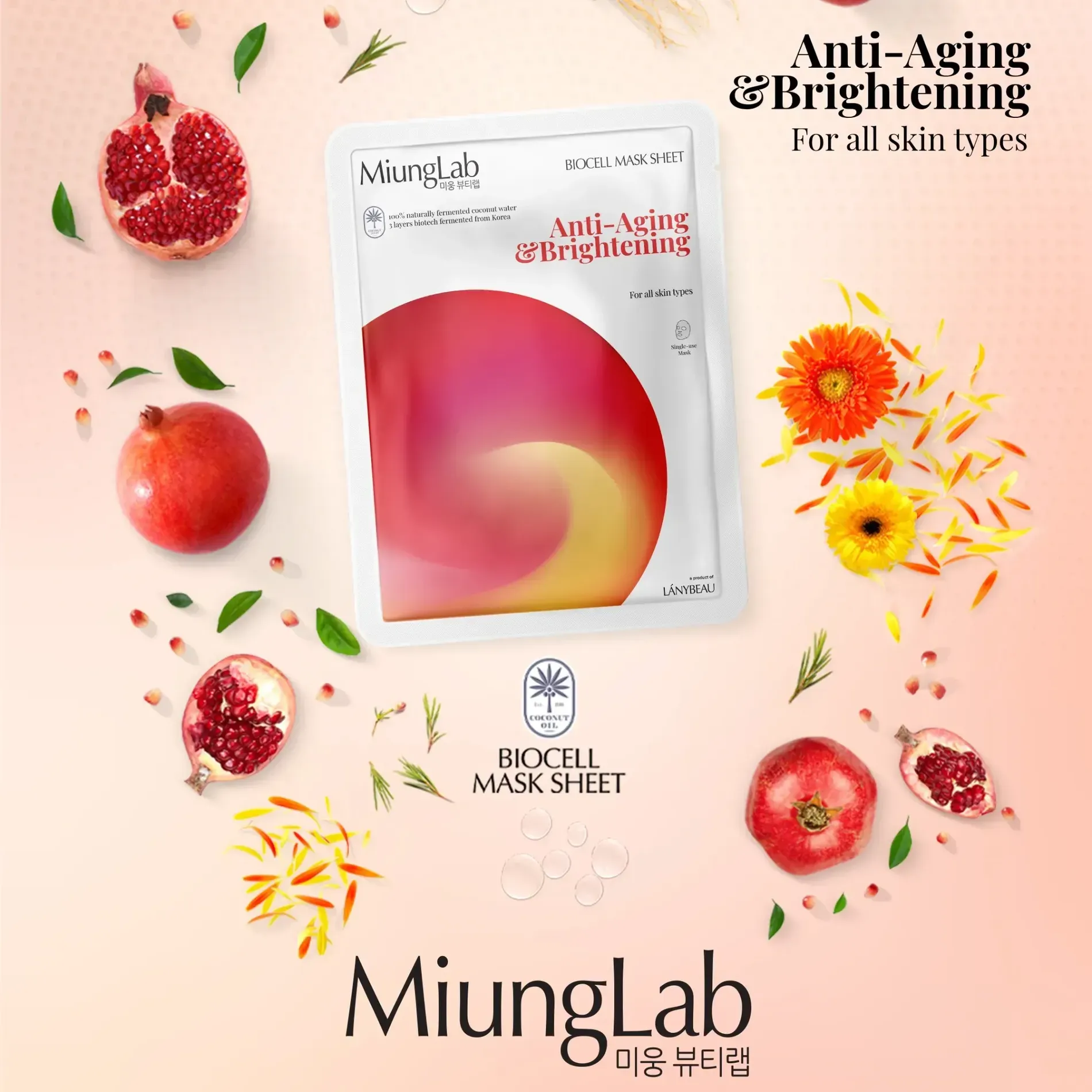 Mặt Nạ Sinh Học Ngừa Lão Hoá Và Sáng Da Miunglab Biocell Masksheet Anti ...