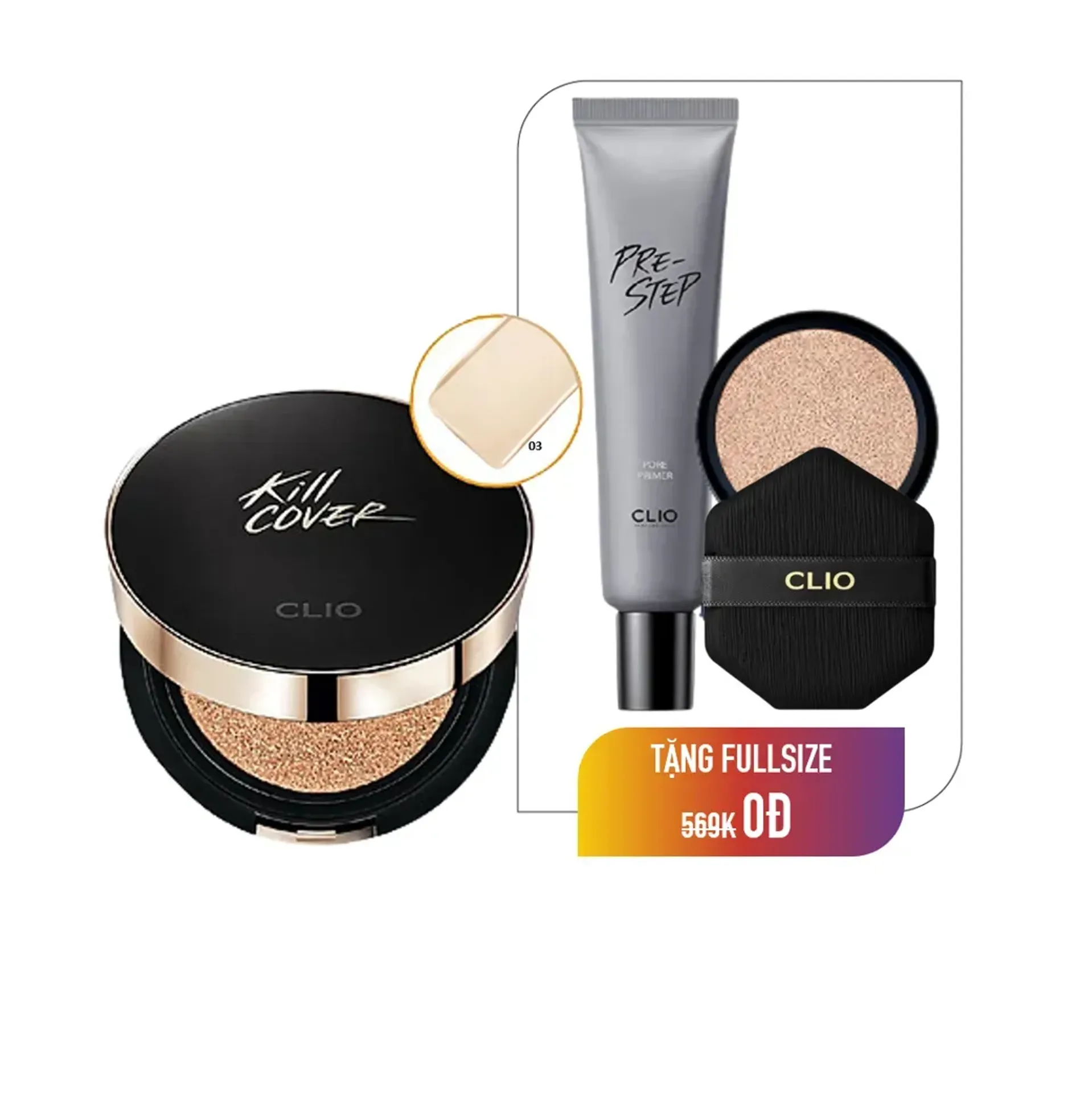 [Flash Sale 4H - Nhập T8Beautybox80 Giảm Thêm 80K] Mua Phấn Nước Kiềm Dầu Clio Kill Cover Fixer ...