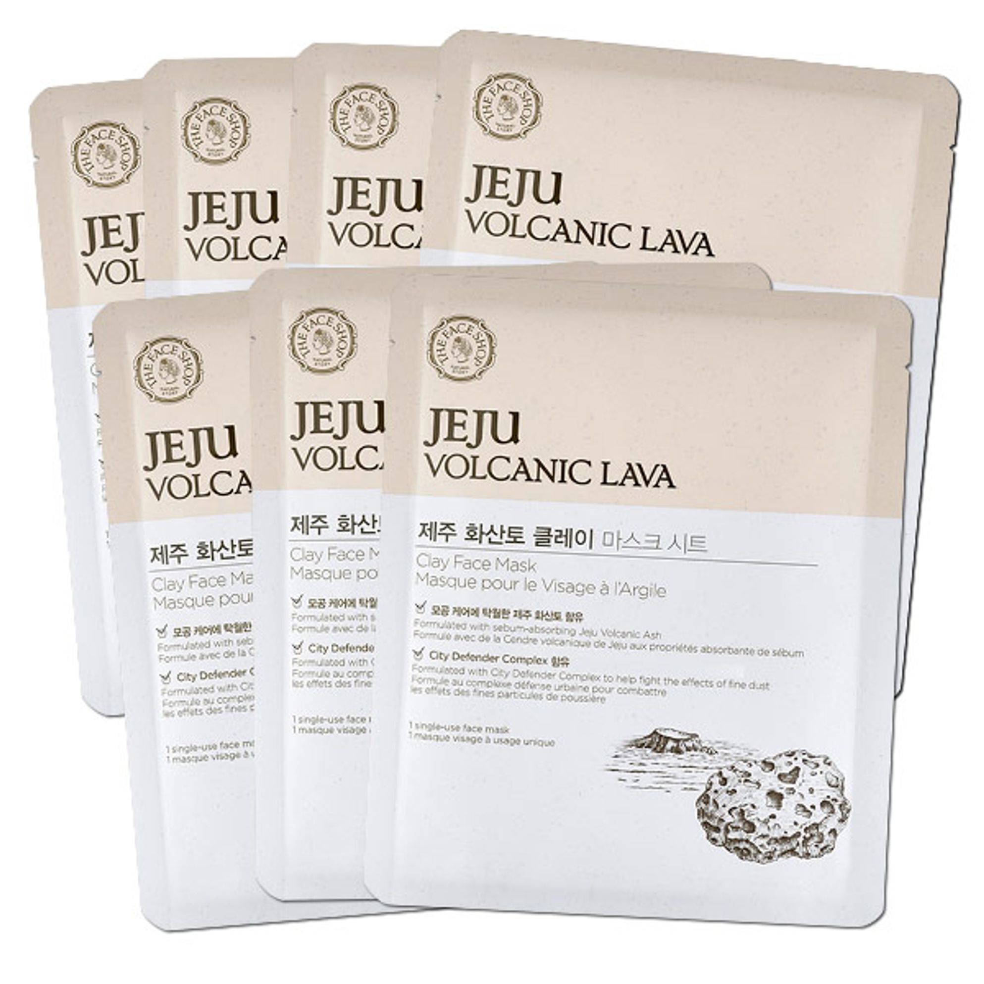 Bộ Mặt Nạ Chăm Sóc Lỗ Chân Lông JEJU VOLCANIC LAVA CLAY FACE MASK (7 ...