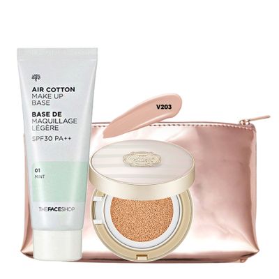 Bộ Trang Điểm Nền Đa Năng THE FACE SHOP (CUSHION, AIR COTTON MAKE UP ...