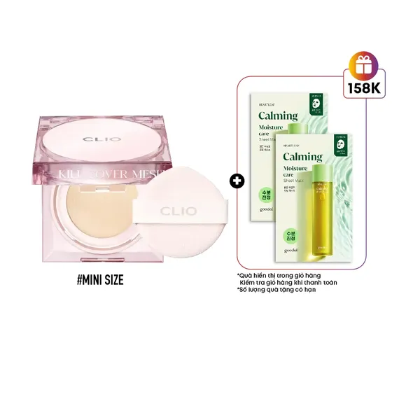 Combo Phấn Nước Mướt Da Clio Mesh Glow Cushion 5g (màu 03 linen) & 2 ...