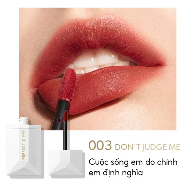 Son Kem Nhung Lì Perfect Diary ReadMe Velvet Lip Stain Weightless #003 4g