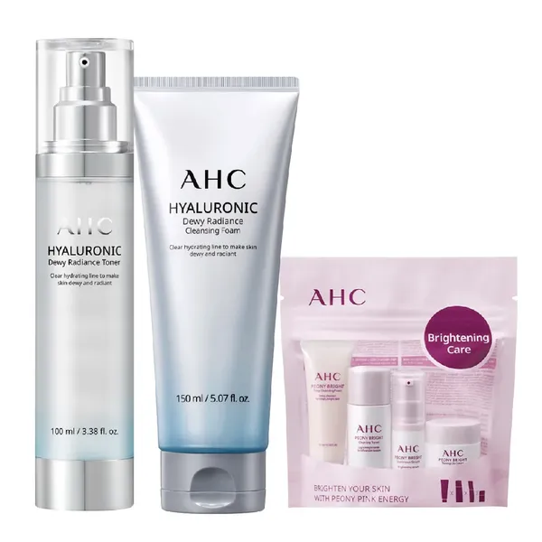 Combo Sữa Rửa Mặt Và Nước Cân Bằng Ahc Hyaluronic Dewy Radiance (1 Sữa Rửa Mặt 150Ml + 1 Toner ...