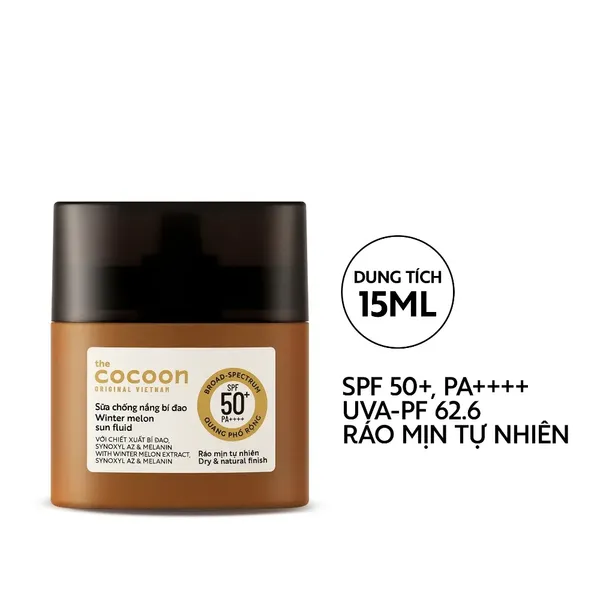 Sữa Chống Nắng Bí Đao Cocoon Winter Melon Sun Fluid 50ml