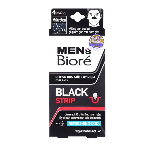 Miếng Dán Mũi Lột Mụn Dành Cho Nam Men’S Bioré Pore Pack