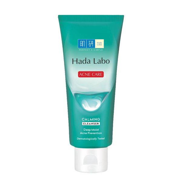 Kem Rửa Mặt Ngừa Mụn Hada Labo Acne Care Calming Cleanser 80G
