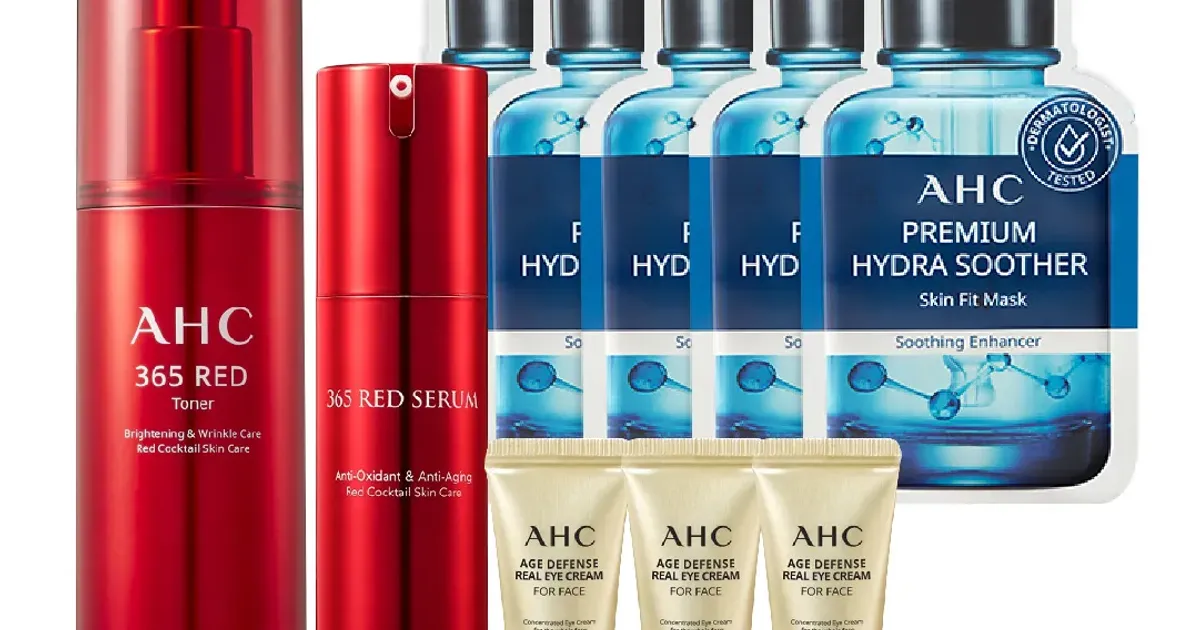 Combo Ngừa Lão Hóa Làm Sáng Da AHC 365 Red
