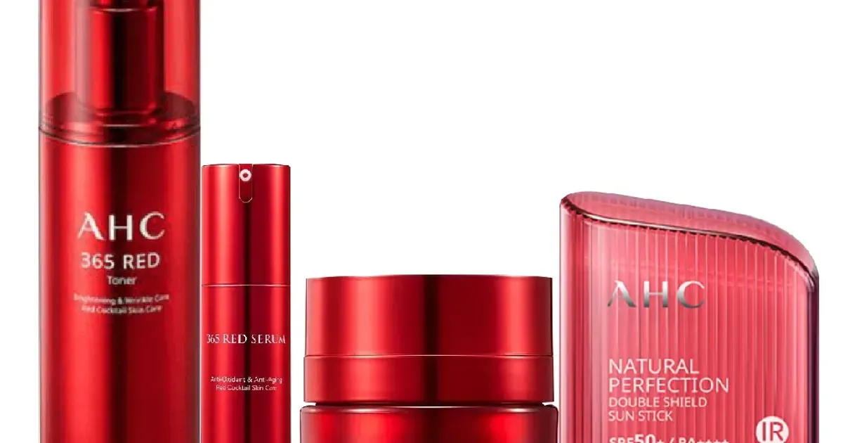 Combo Tinh Chất Ngừa Lão Hóa Làm Sáng Da AHC 365 Red