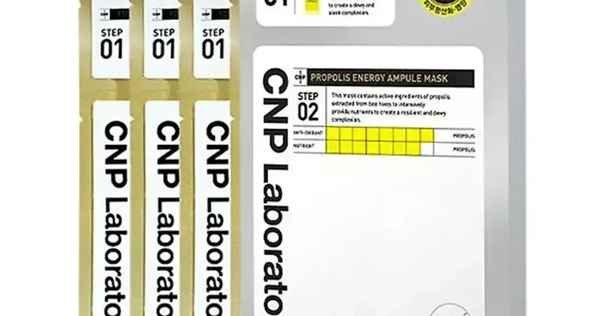 Bộ 5 Mặt Nạ Keo Ong Tái Tạo Phục Hồi Da 2 Trong 1 Cnp Laboratory Propolis Energy Ampule 2-Step ...