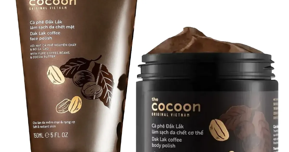 Combo Cà Phê Tẩy Da Chết Mặt & Body Cocoon Dak Lak Coffee (150ml + 200ml)