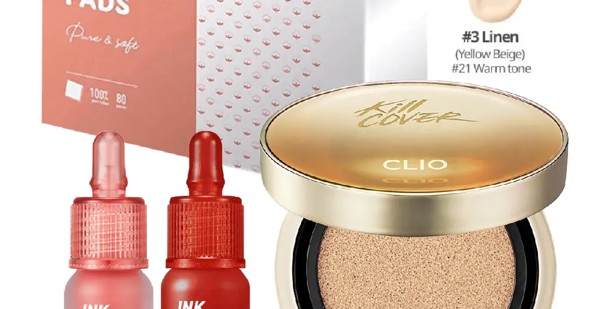 Combo Phấn Nước Clio Kill Cover Cica (03 Linen), Son Peripera Ink Airy ...