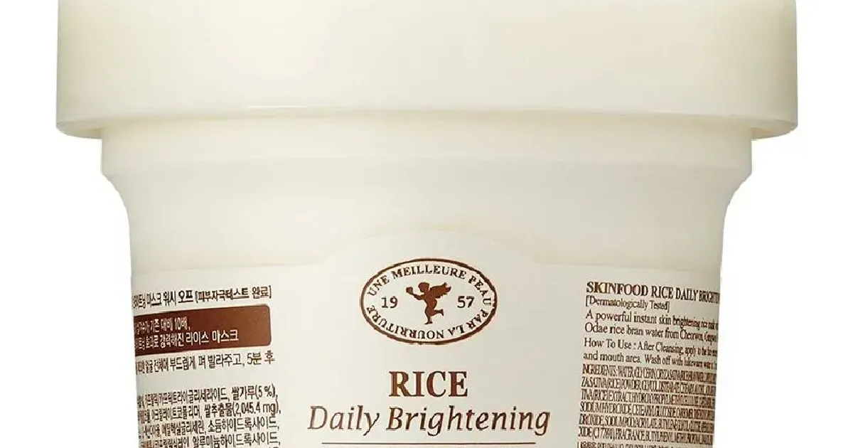 Mặt Nạ Gạo Làm Sáng Da Skinfood Rice Daily Brightening Mask Wash Off 210G