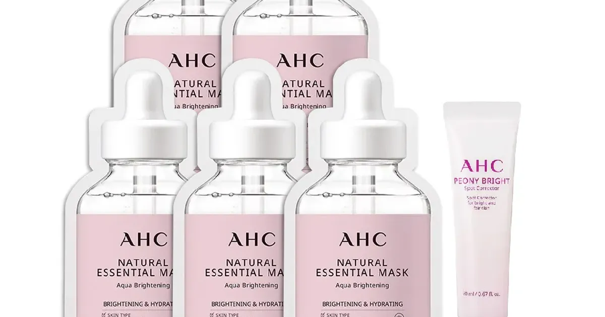 [Giảm 15%] Set Tinh Chất Dưỡng AHC Peony Bright 20ml & 5 Mặt Nạ 28g