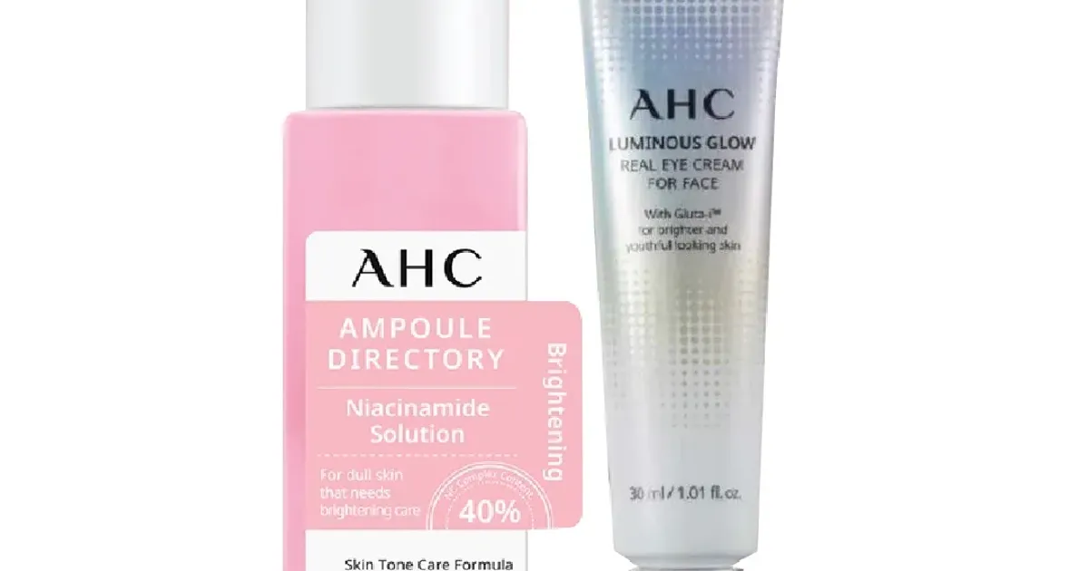 [Giảm 15%] Combo Tinh Chất Dưỡng Sáng Da 20ml & Kem Mắt AHC 30ml