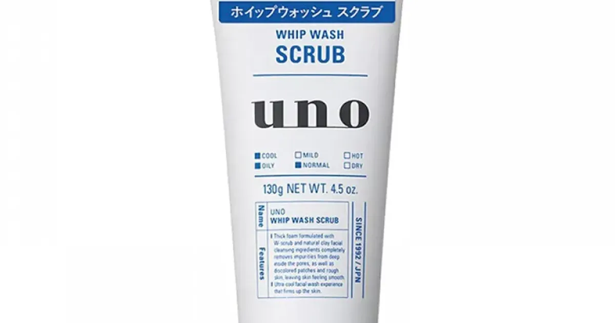Sữa Rửa Mặt Làm Sáng Da Dạng Hạt Uno Whip Wash Scrub 130G