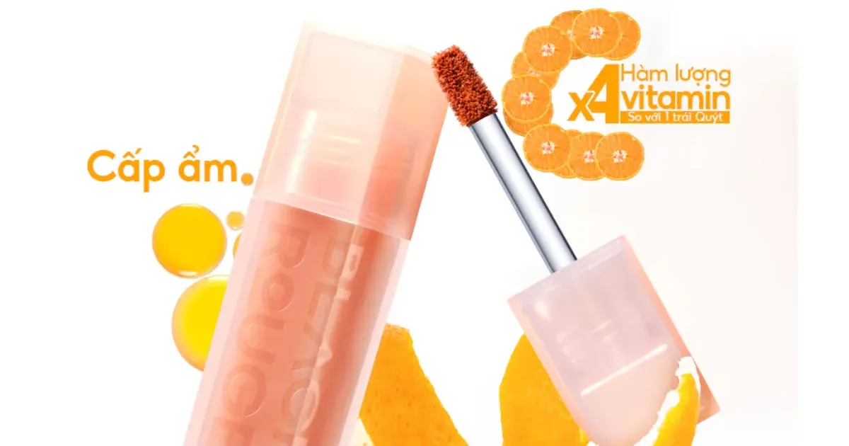 (Ver.4 Sweet Tangerine) Son Kem Black Rouge Double Layer Over Velvet 4.1g