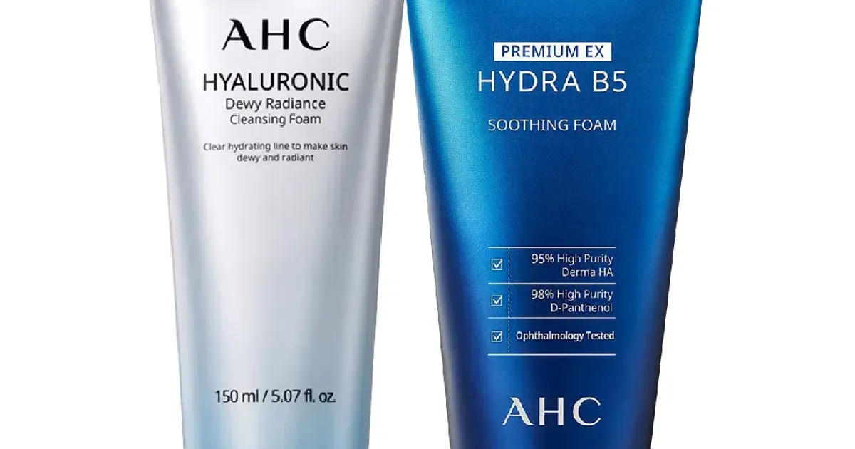 Combo 2 Sữa Rửa Mặt Cấp Ẩm AHC (180ml + 150ml)