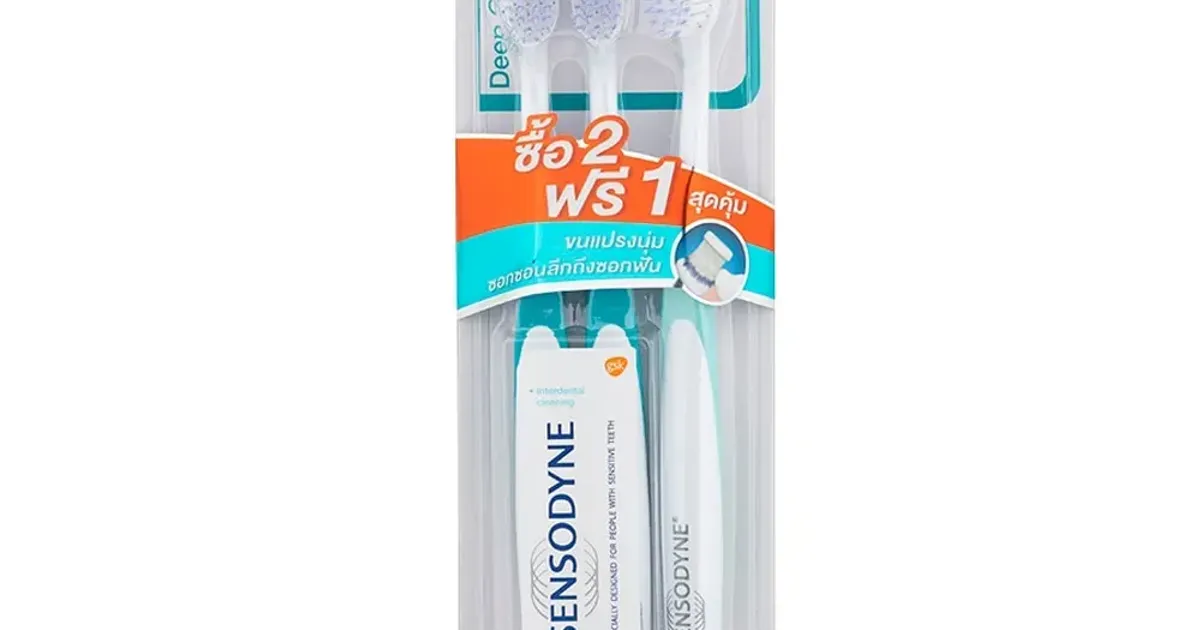 Bộ Ba Bàn Chải Đánh Răng Sensodyne Deep Clean Soft Toothbrush (3pcs)