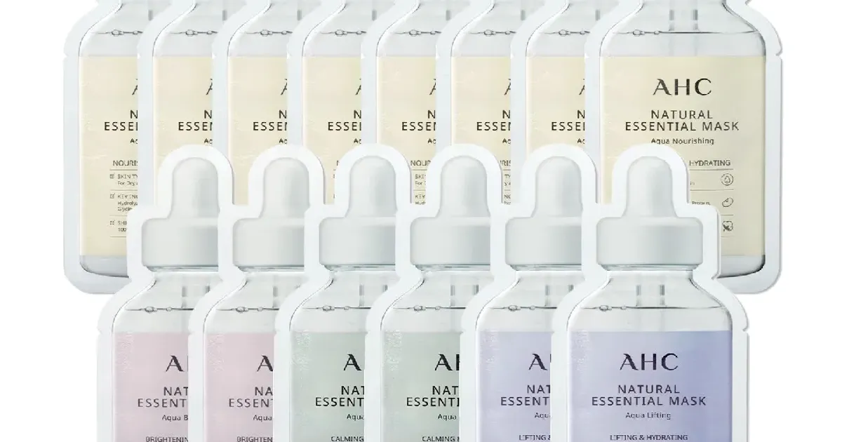 Combo 14 Mặt Nạ Mix Làm Sáng Da AHC Natural Essential Mask